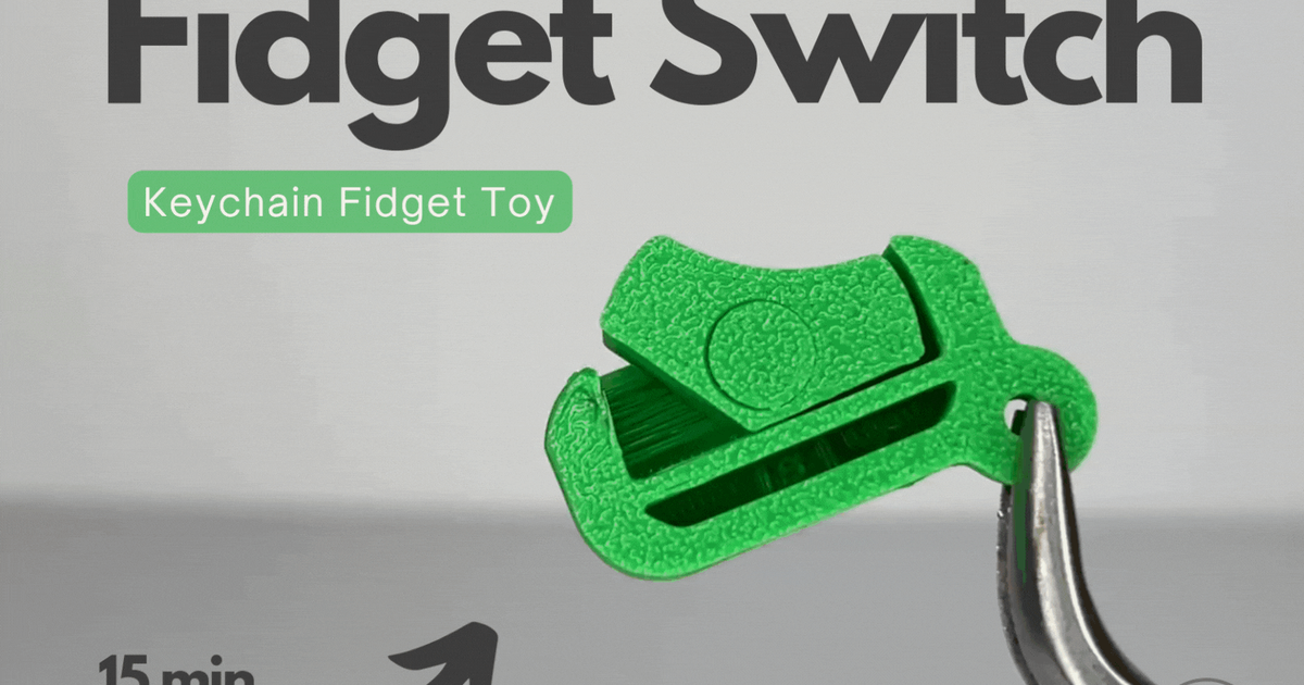 Fidget Switch Keychain (Print in Place) by Atro | Download free STL ...