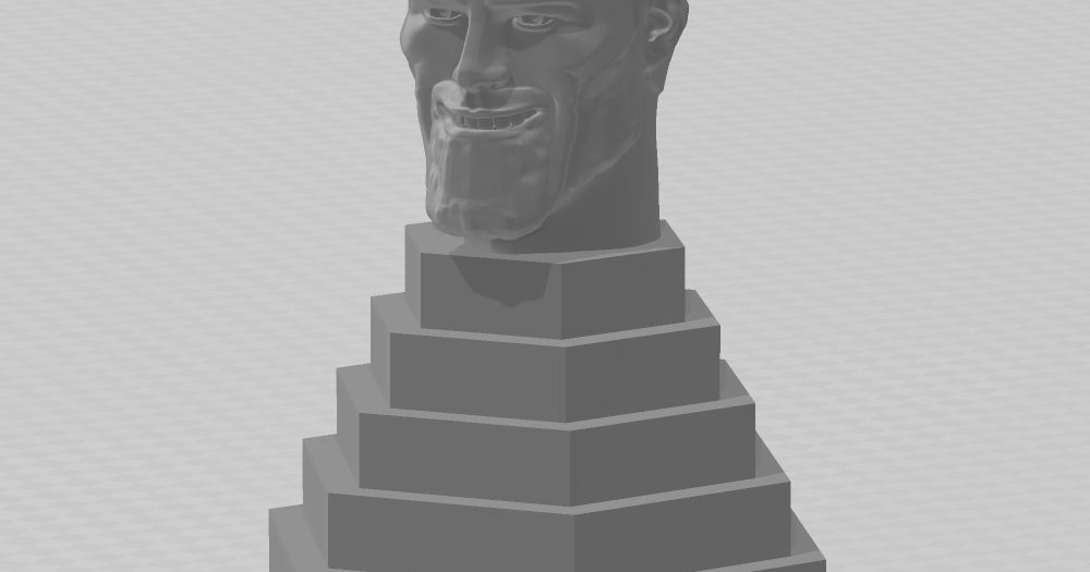 Giga Chad Head Board Game Figure por Wolvie | Descargar modelo STL ...