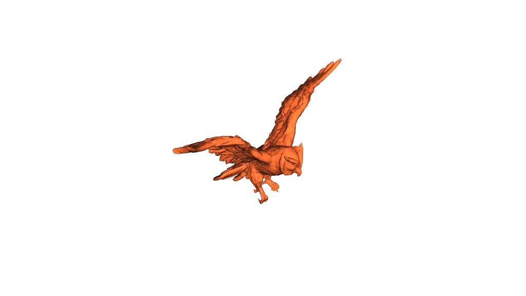 Flying Snowy Owl by Oksus | Download free STL model | Printables.com