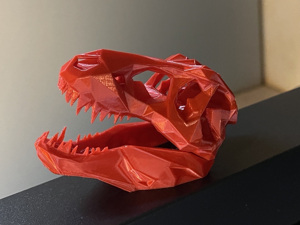 Low poly T-Rex skull by jet_maker | Download free STL model ...