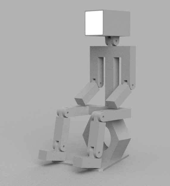 Adjustable Posable Stick Robot Lamp by Tadda21 | Download free STL ...