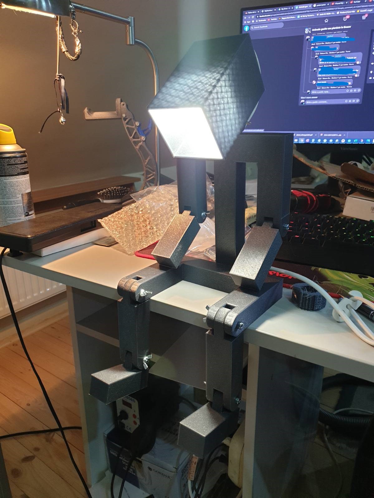 Adjustable Posable Stick Robot Lamp by Tadda21 | Download free STL ...