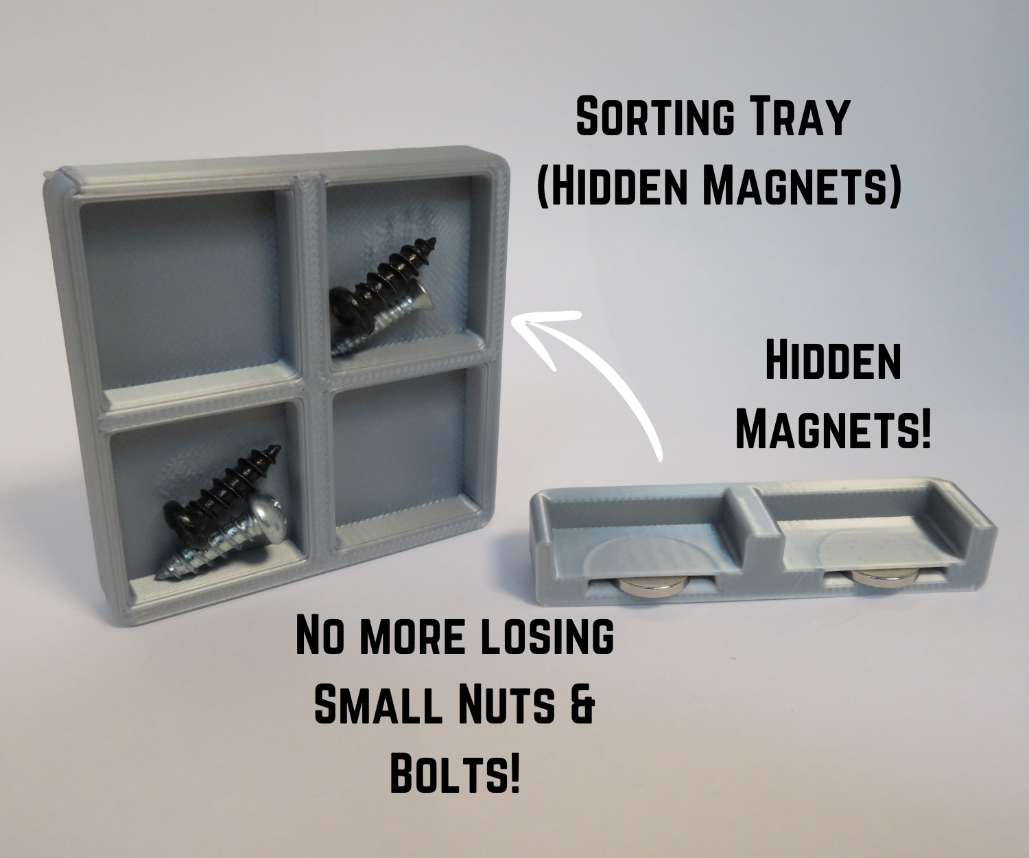 Sorting Tray (Hidden Magnets!) by Master Printer | Download free STL ...