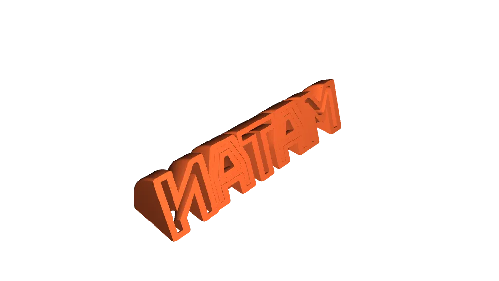 Desktop sign for Matan by Ken G. | Download free STL model | Printables.com