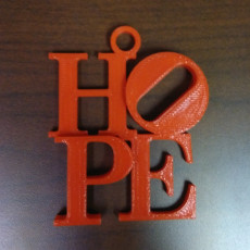 "HOPE" Keychain/Ornament by MylerMaker3D | Download free STL model ...