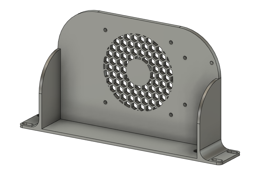 92 mm fan mount for 10-inch racks by Maurício Pessoa | Download free ...