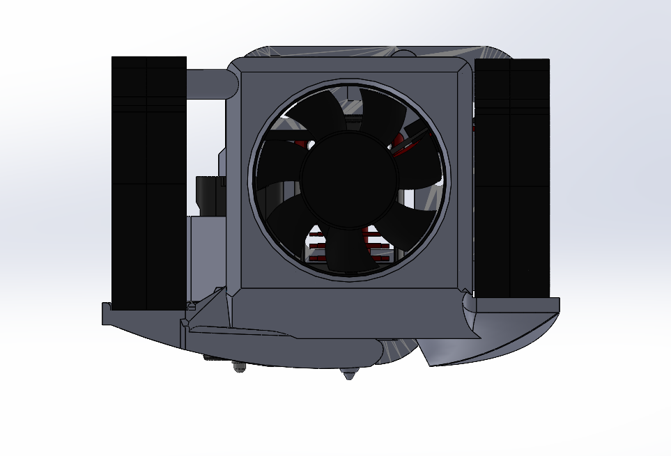 Ender 3 v2 Neo Dual 5015 spider hotend shroud by Thiago Colombari ...
