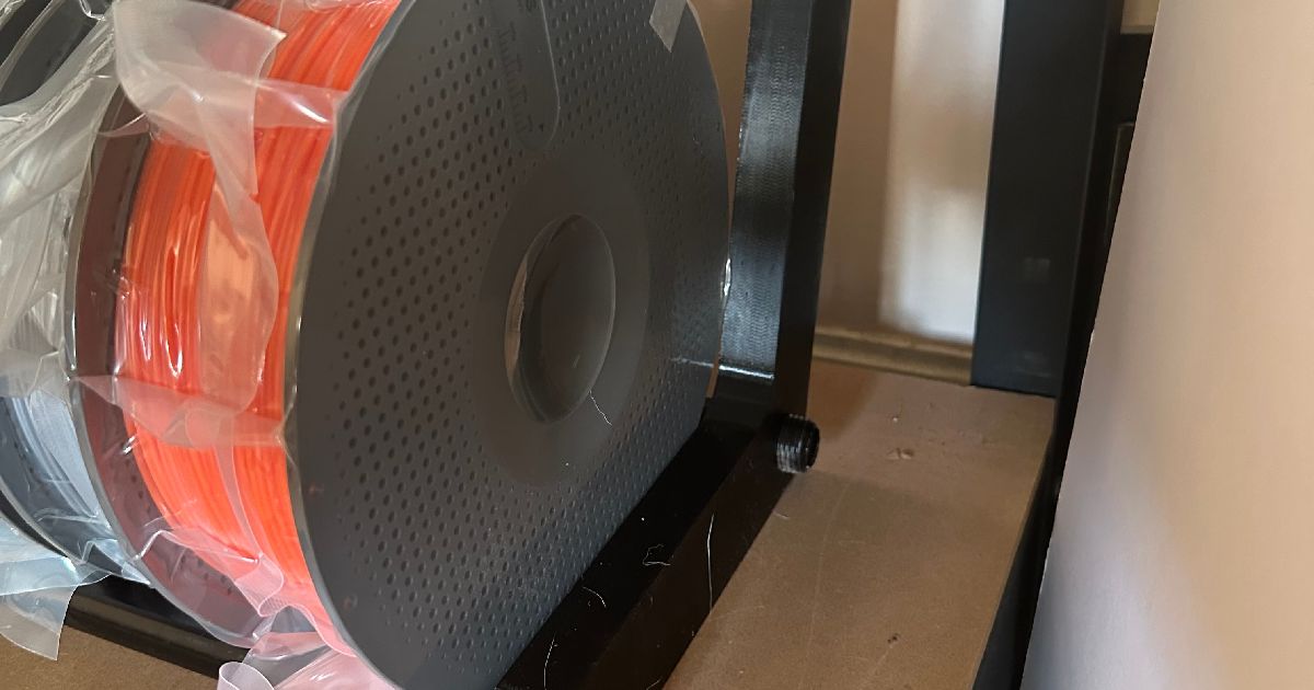 Shelf Spool Holder by W M | Download free STL model | Printables.com