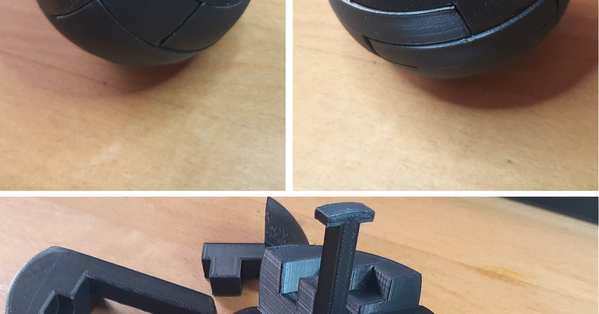 3 D puzzle sphere by OTL3Dprinting | Download free STL model ...