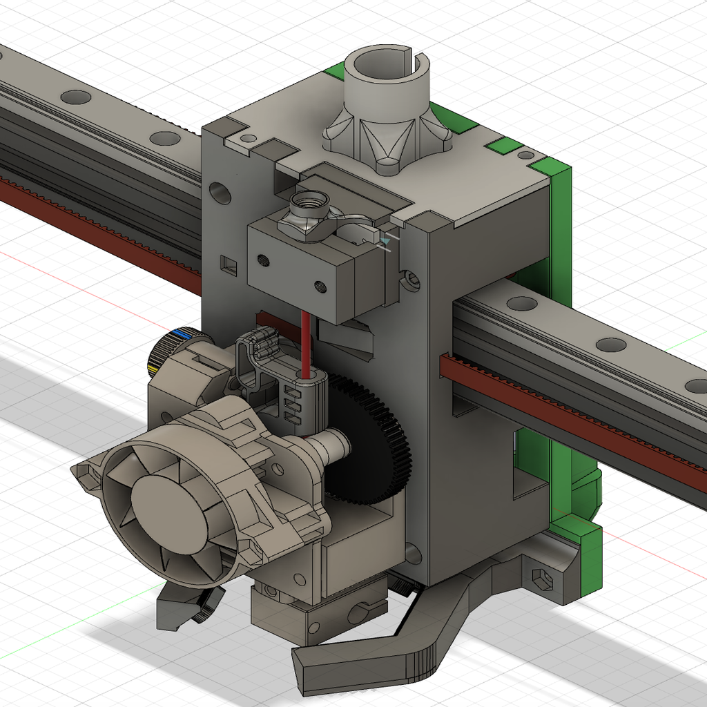 BLV Mgn Cube - CC-Carriage - Titan Aero Mount - MGN12 Linear Rails ...