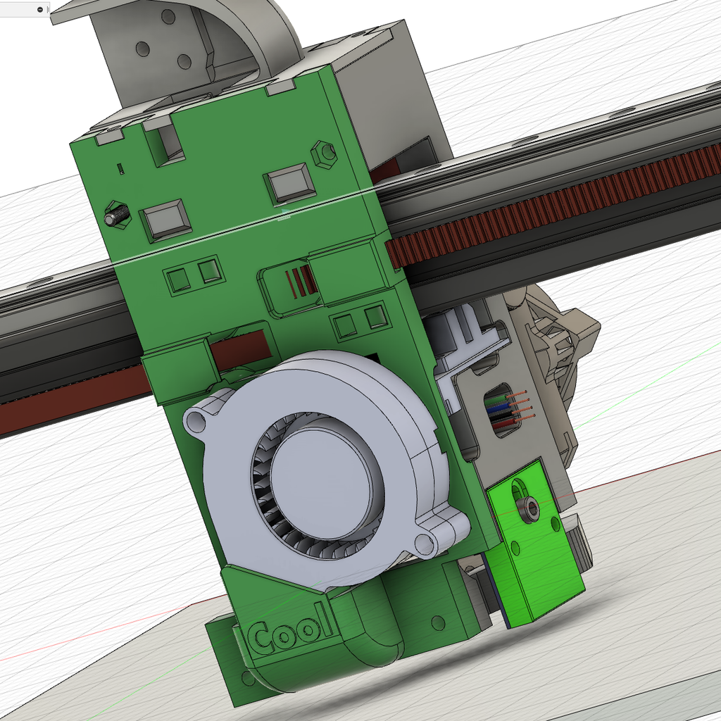BLV Mgn Cube - CC-Carriage - Titan Aero Mount - MGN12 Linear Rails ...