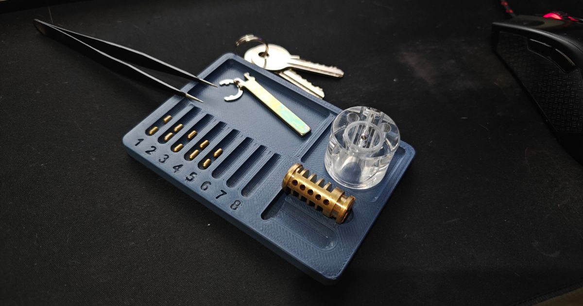 Lock disassembly tray LPL style by Canape511 | Download free STL model ...