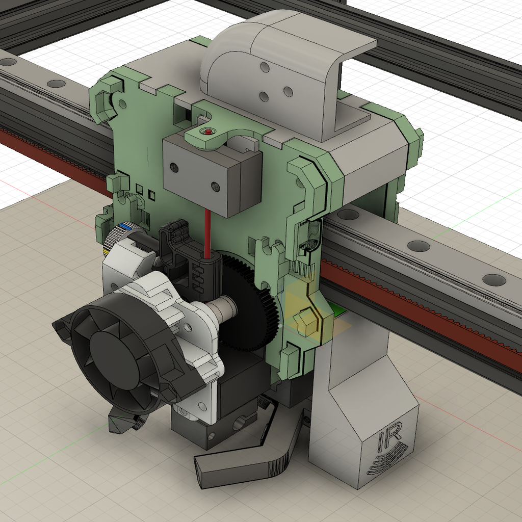 BLV mgn Cube X-Carriage for Titan Aero Direct Extruder by CrazyCreator ...
