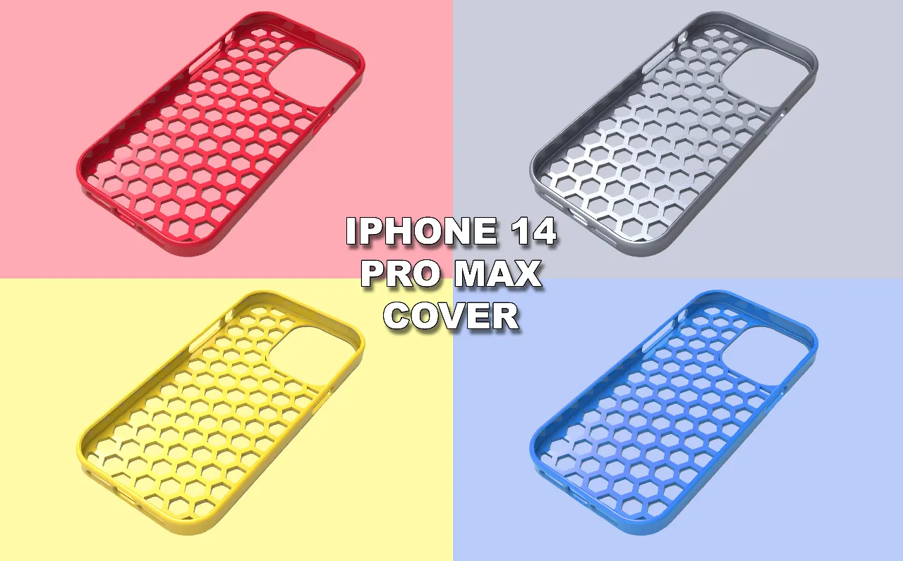 Iphone 14 Pro Max - Cover Case Hexagon design by Info Sakkez | Download ...
