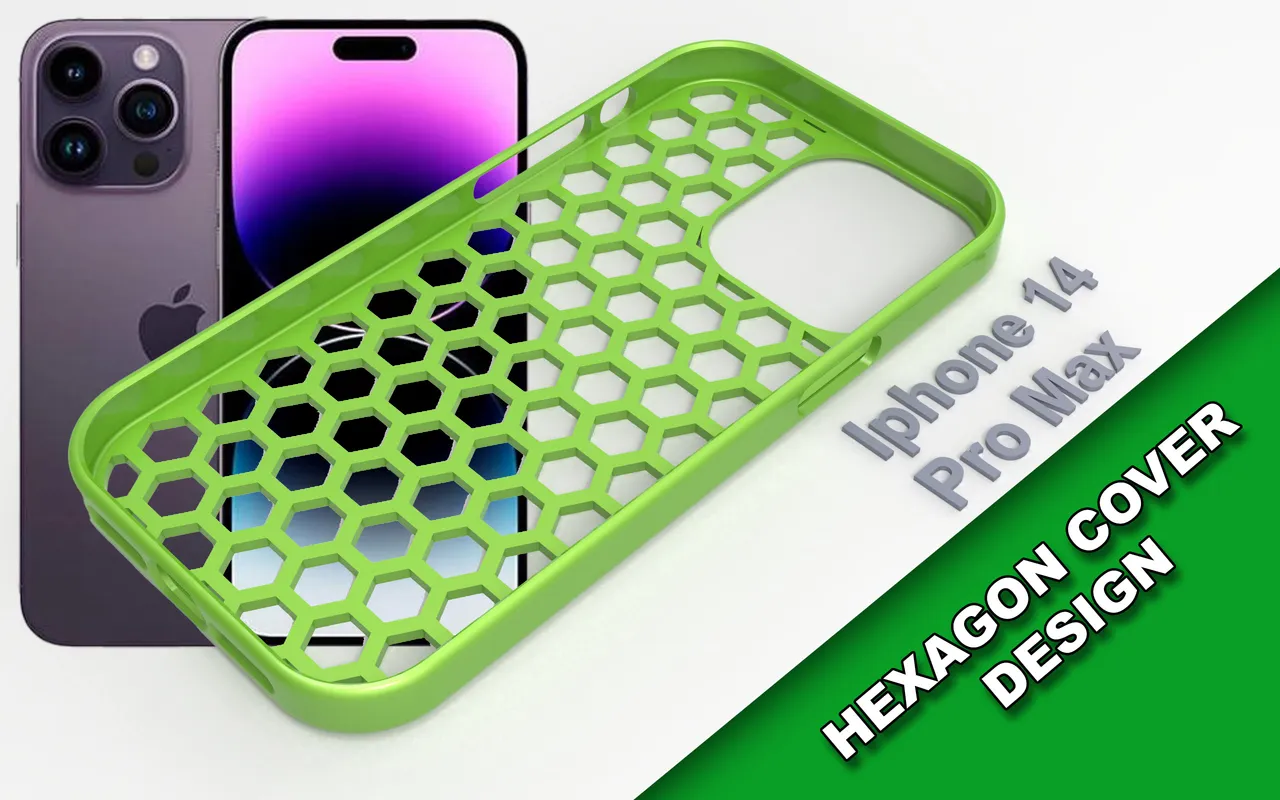 Iphone 14 Pro Max - Cover Case Hexagon design by Info Sakkez | Download ...