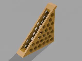 Hex Wall Bracket by AsylumLife | Download free STL model | Printables.com