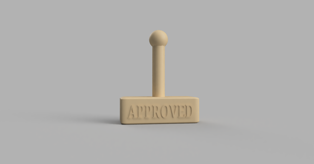 Approved stamp por Dorian Draven | Descargar modelo STL gratuito ...