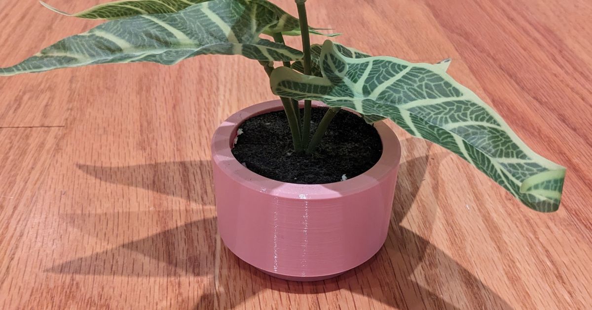 Fake Plant Pot (small) by EastMemphis | Download free STL model ...