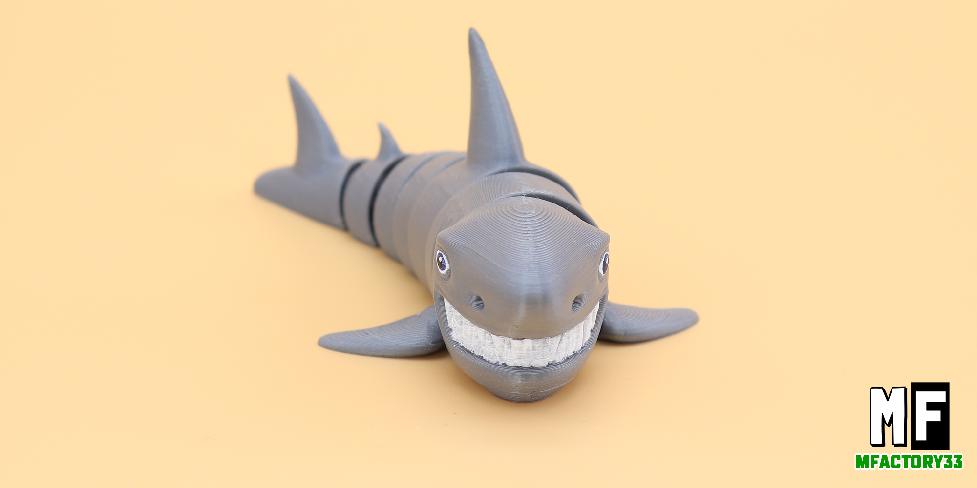 SHARK ARTICULATED PRINT-IN-PLACE by MFactory33 | Download free STL ...
