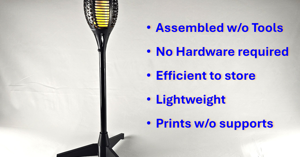 Tki Torch Stand-3 Legs by mhparsons | Download free STL model ...