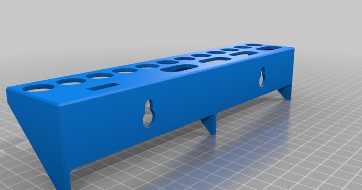 Simple Tool Rack by Binoffline | Download free STL model | Printables.com