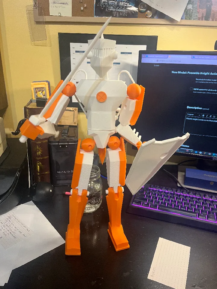 Poseable Knight Action Figure by KyelDool | Download free STL model ...