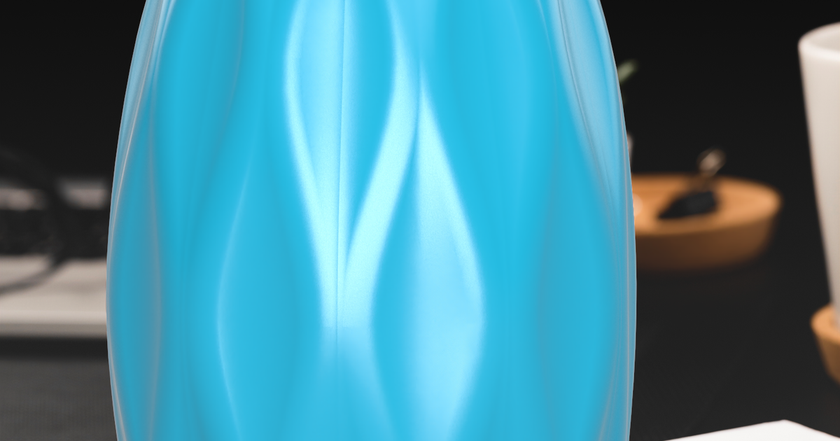 Wavy Patterned Flower Vase by Tycho Design | Download free STL model | Printables.com