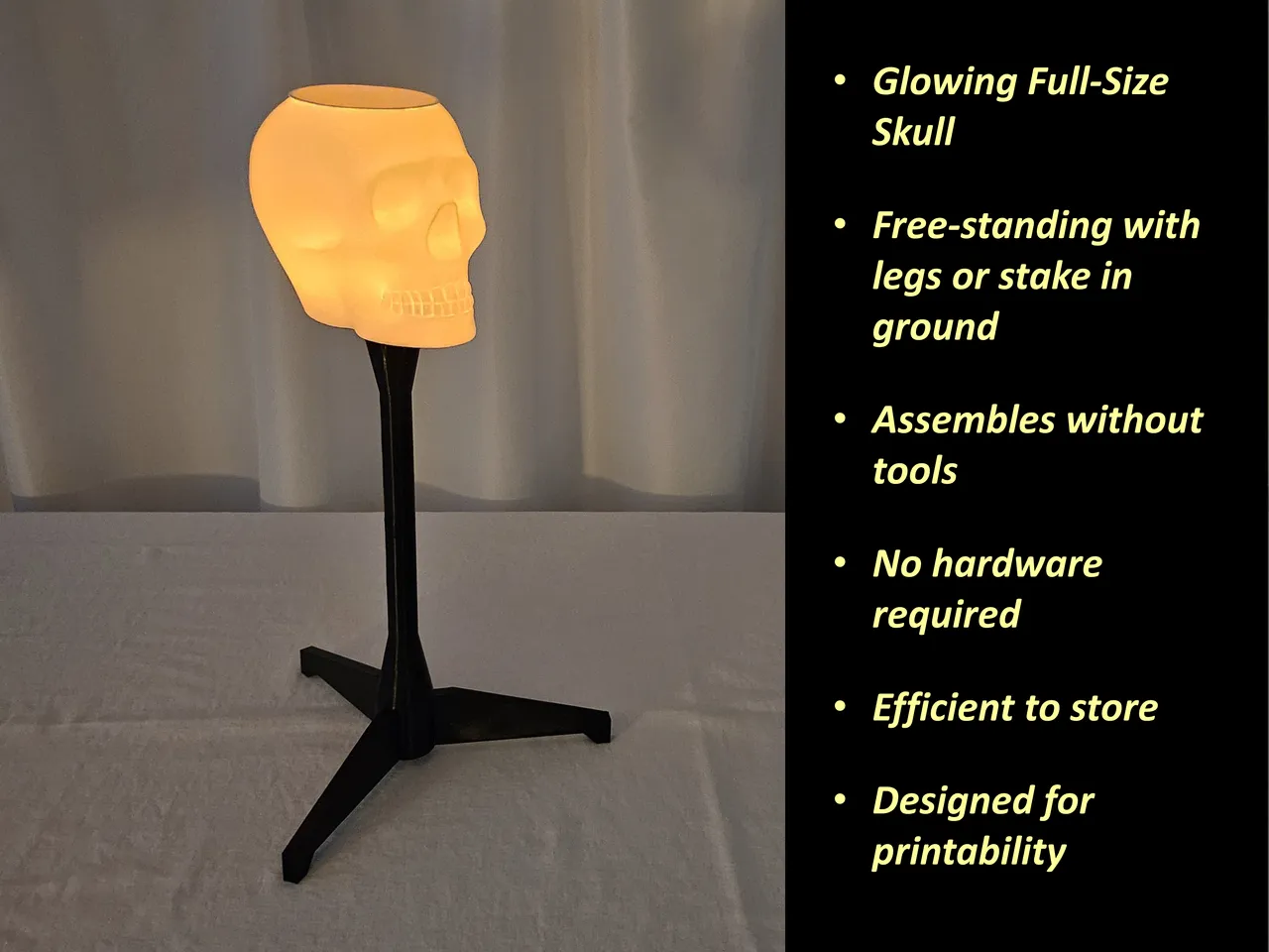 Skull Lamp by mhparsons | Download free STL model | Printables.com