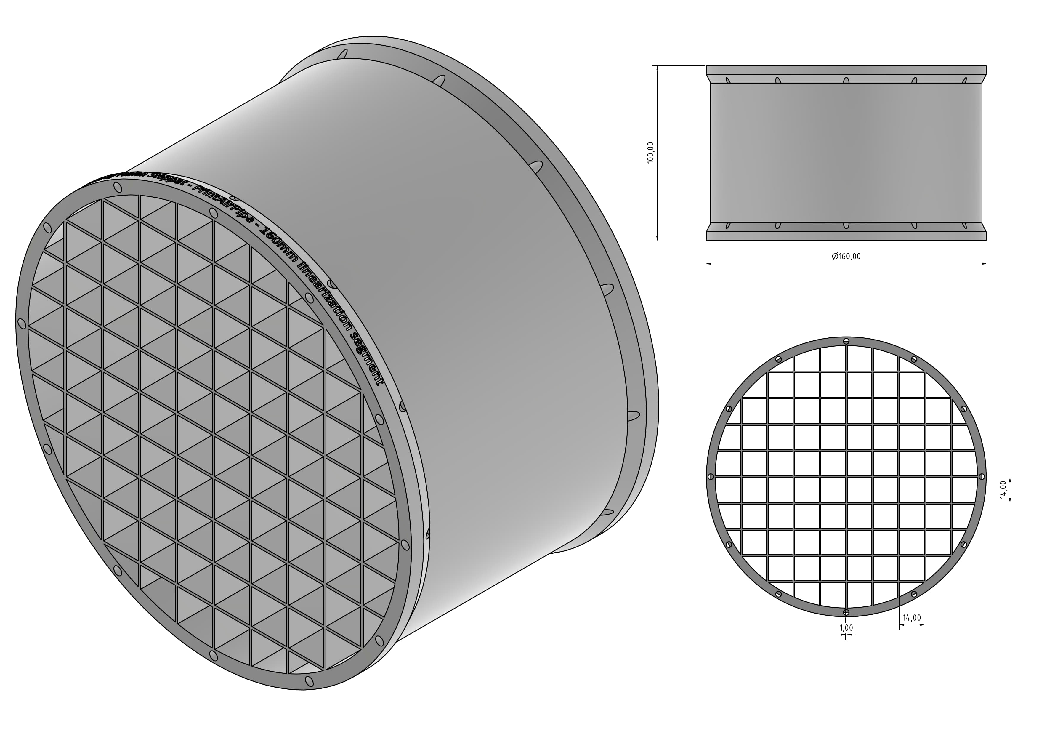 PrintAirPipe - 160mm Pipe system - complete set by Nerdiy.de ...