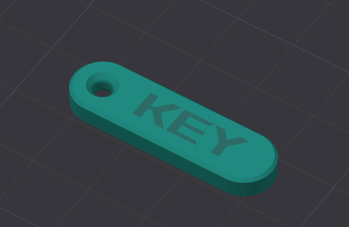 Minimalistic keychain blank by minilogique | Download free STL model ...