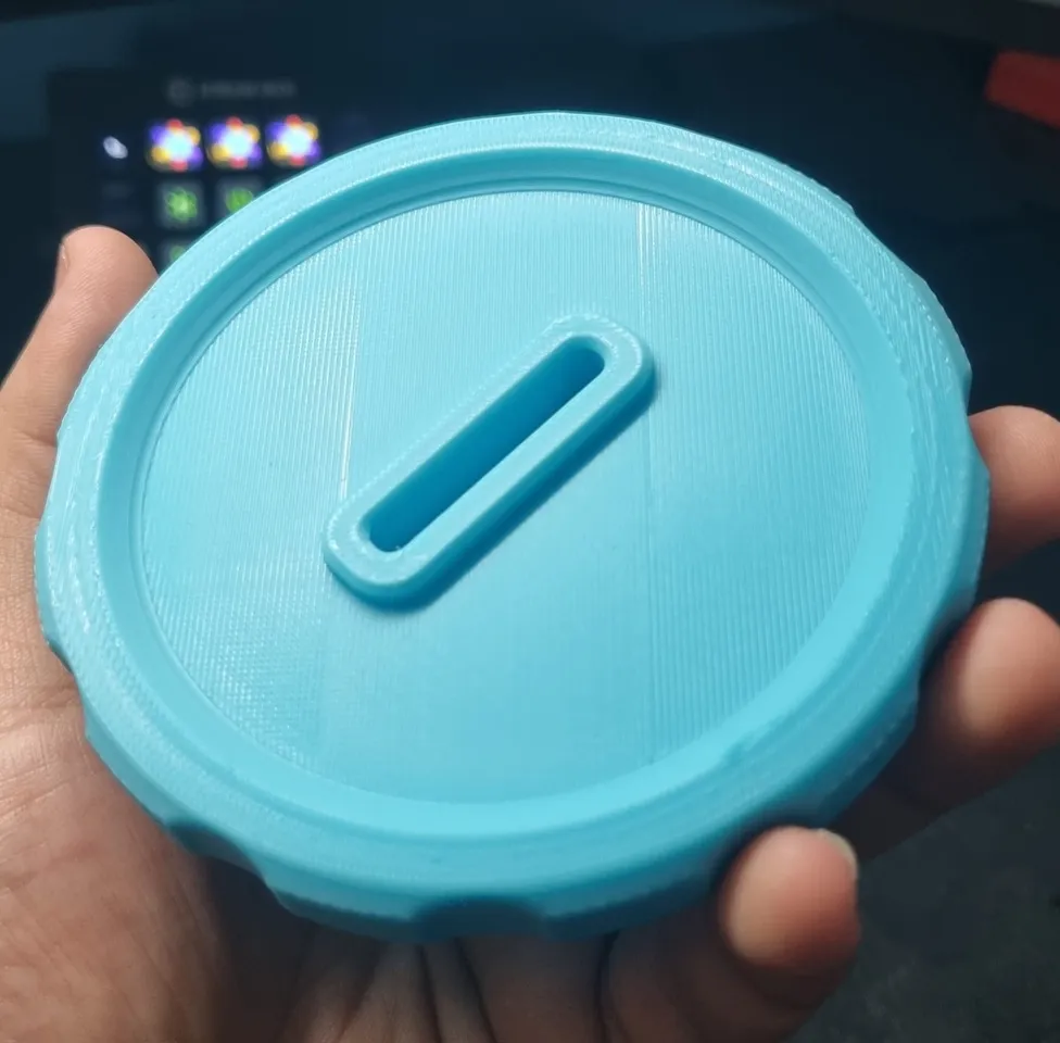 Lid With Coin Slot by Michal Rajda | Download free STL model | Printables.com
