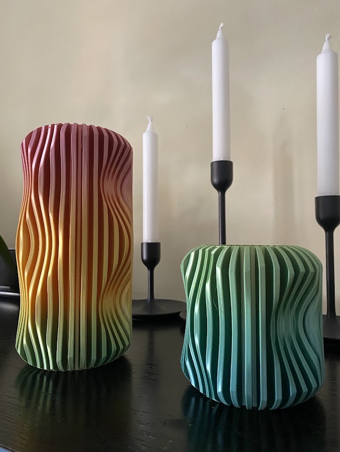 NEO Wavy Symmetry Vase & Pot by Jt40_3d | Download free STL model ...