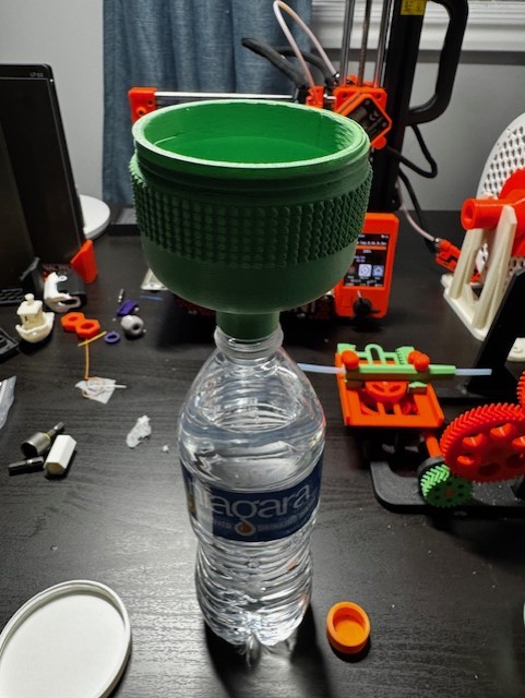 Protein / Water Bottle Funnel by graciasc | Download free STL model ...