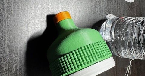 Protein / Water Bottle Funnel by graciasc | Download free STL model ...