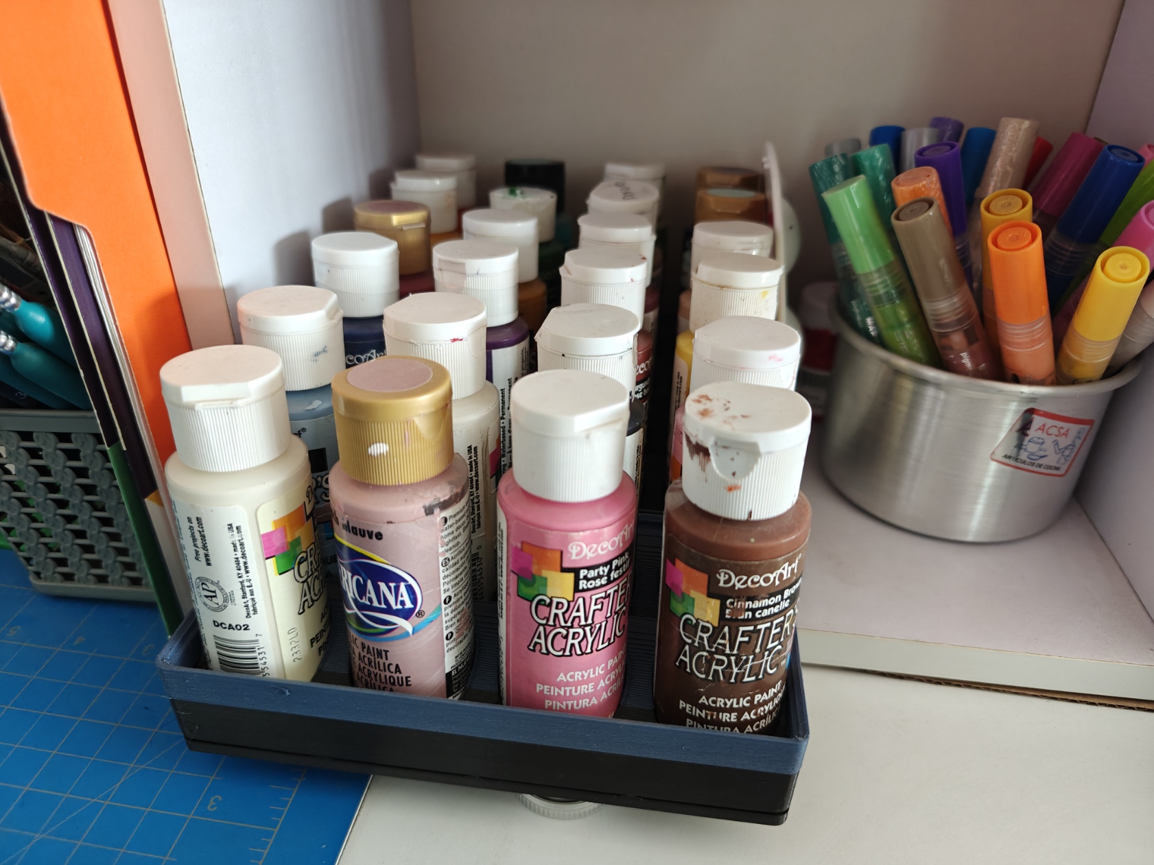 Acrylic paint holder Gridfinity por Canape511 | Descargar modelo STL ...