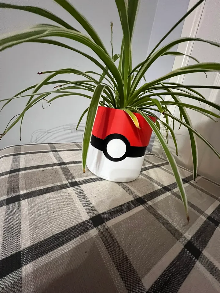 Pokeball Planter for 13cm Pots by NathW | Download free STL model ...