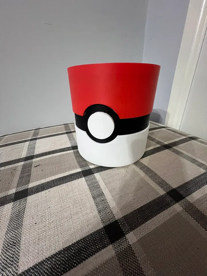 Pokeball Planter for 13cm Pots by NathW | Download free STL model ...