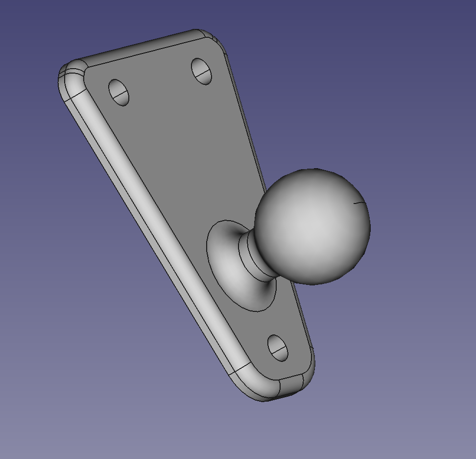 QLS plate (SafariLand and similiar) to 1 inch Ball (Ram and similar ...