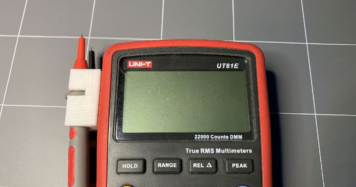 Multimeter Probes Holder by Wiseone | Download free STL model ...