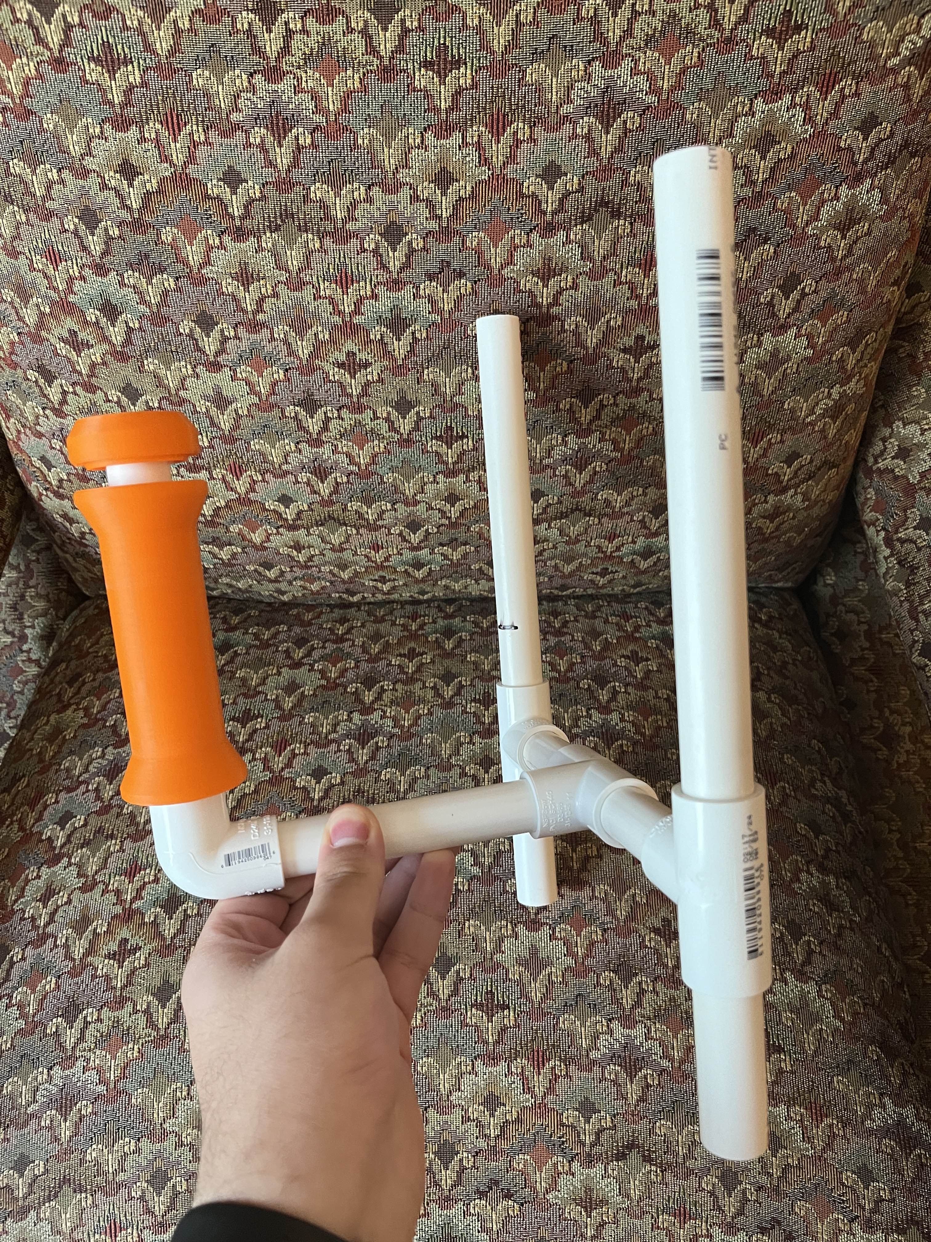 Filament holder/stand with a printed roller and 1/2" PVC pipe frame by ...