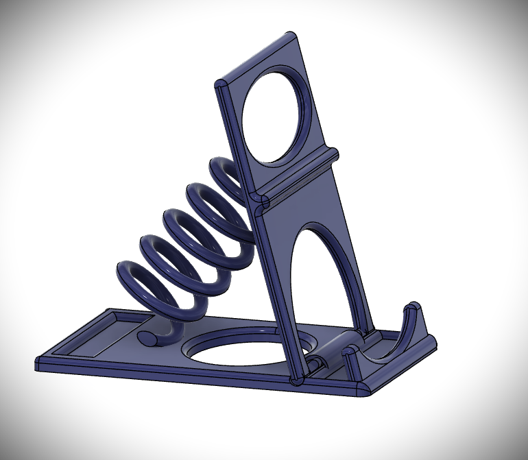 Springy Phone Stand / Holder by cwlewis11 | Download free STL model ...