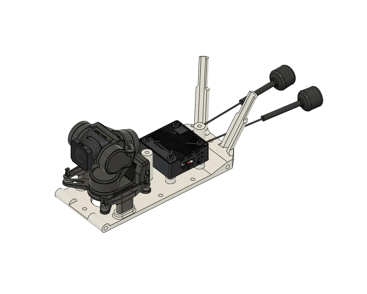Walksnail Moonlight and Caddx GM3 Gimbal Mount with Fan and Cage by ...