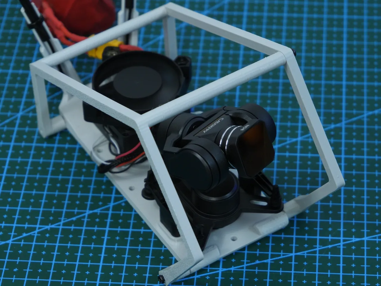 Walksnail Moonlight and Caddx GM3 Gimbal Mount with Fan and Cage by ...