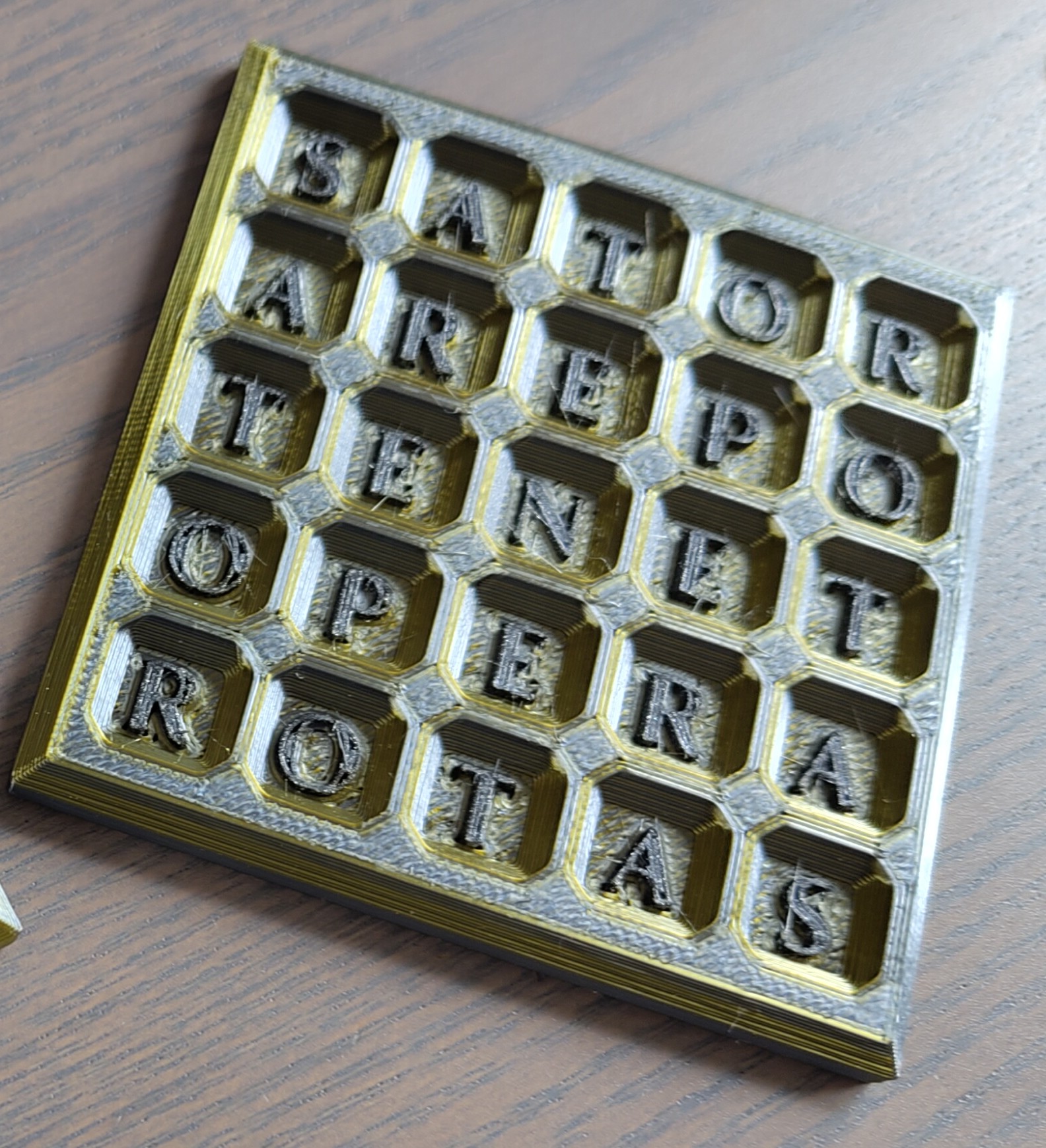 Sator square by Thommyfix | Download free STL model | Printables.com