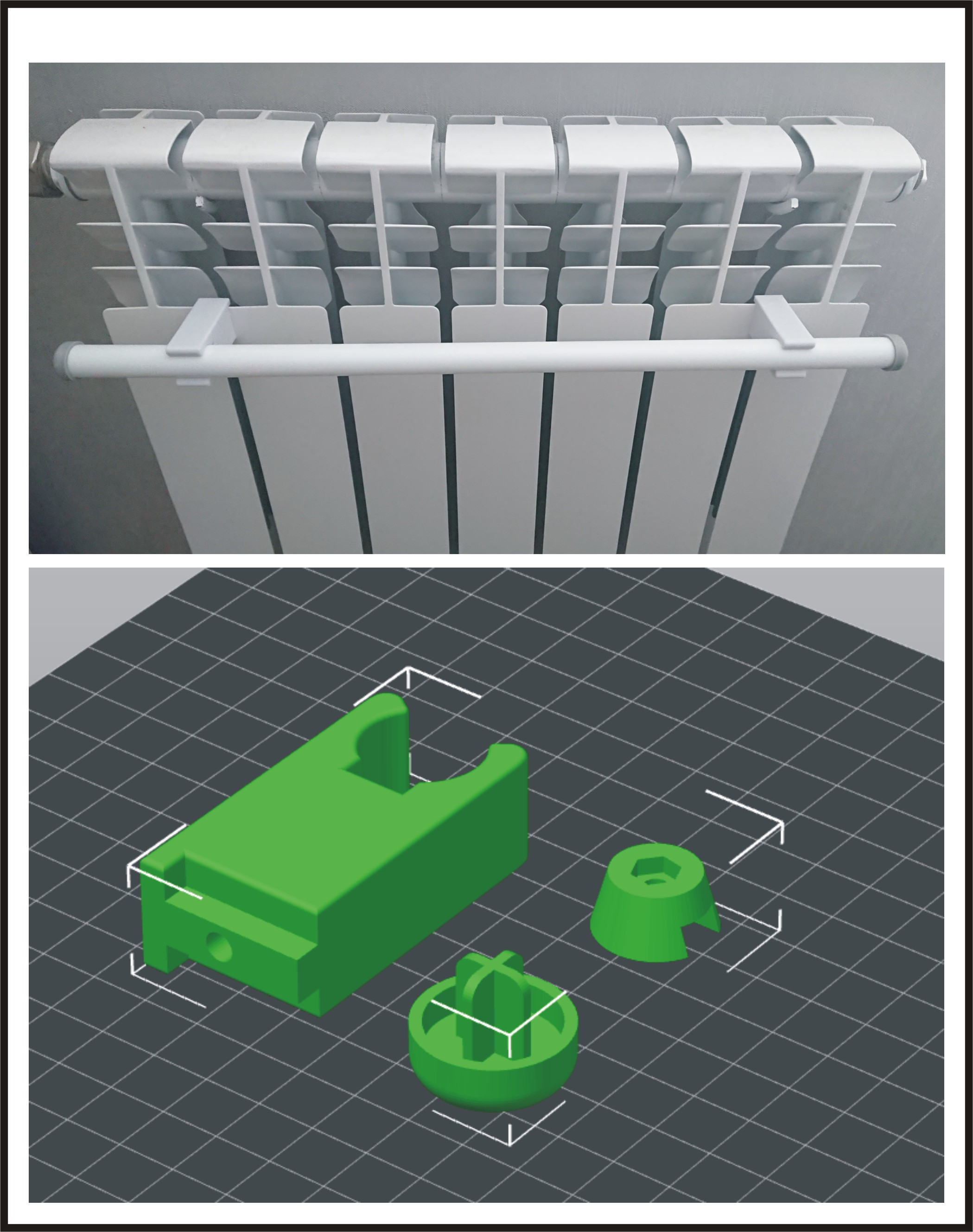 Additional railing on the radiator. by shadow3Dance | Download free STL ...