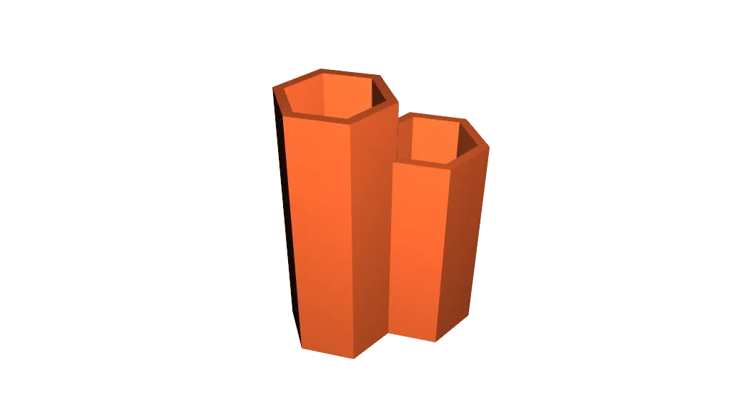 Hexagonal pencil pot, tools pot by Rom1 | Download free STL model ...