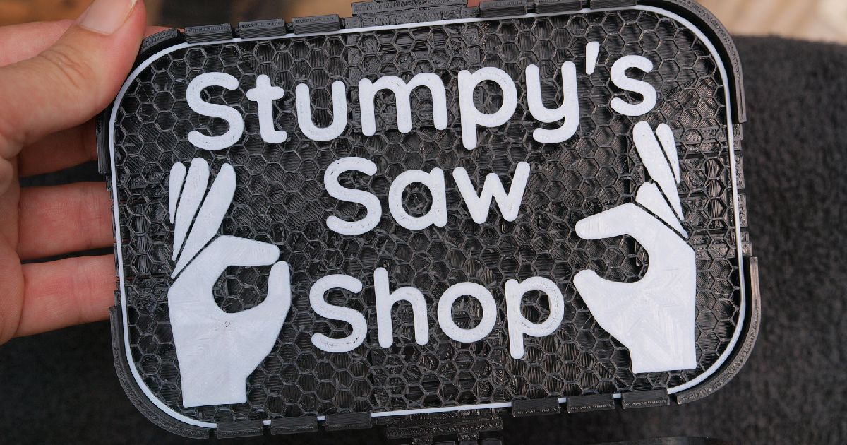 Stumpy's Saw Shop sign by h2odragon | Download free STL model ...