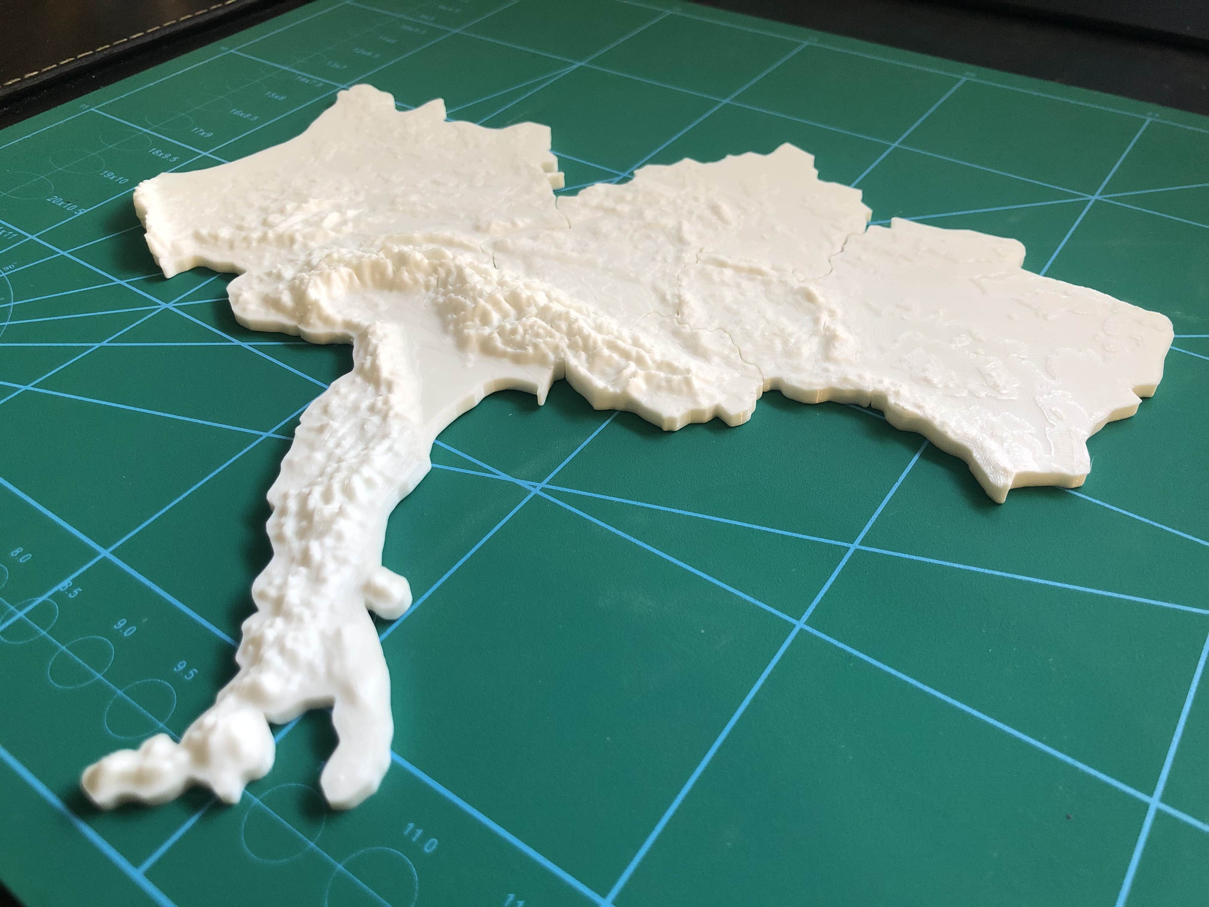 Europe 3D terrain (topography) model by malenma3 | Download free STL ...