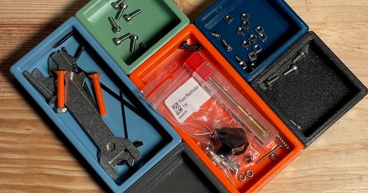 Magnetic modular Screw tray by Anthony J. | Download free STL model ...