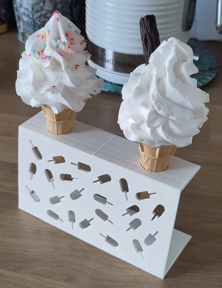 Ice cream cone stand by MacroMan | Download free STL model | Printables.com